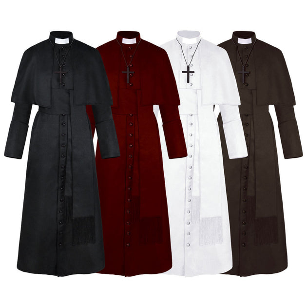 Halloween Priest Medieval Retro Cosplay Costume | Douson Odeh